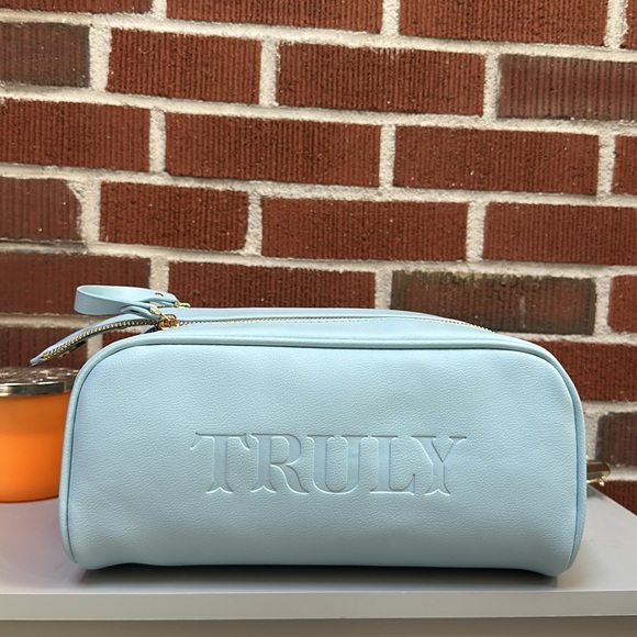 TRULY | Bags | Truly Beauty Sky Blue Signature Vanity Case | Poshmark